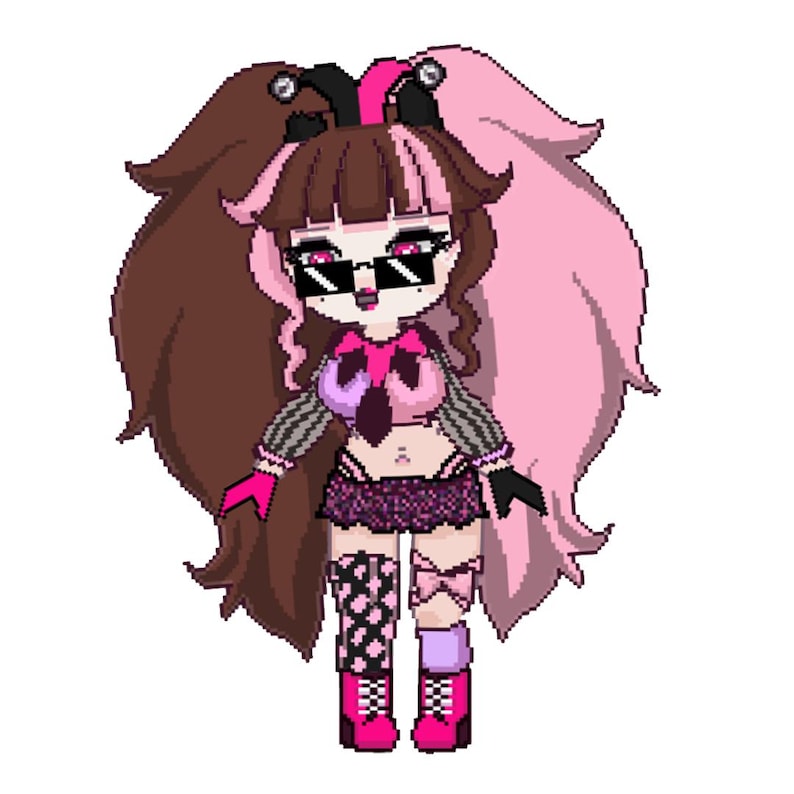 CUSTOM PIXEL VTUBER Chibi Character - Fullbody Model - Made to Order ...