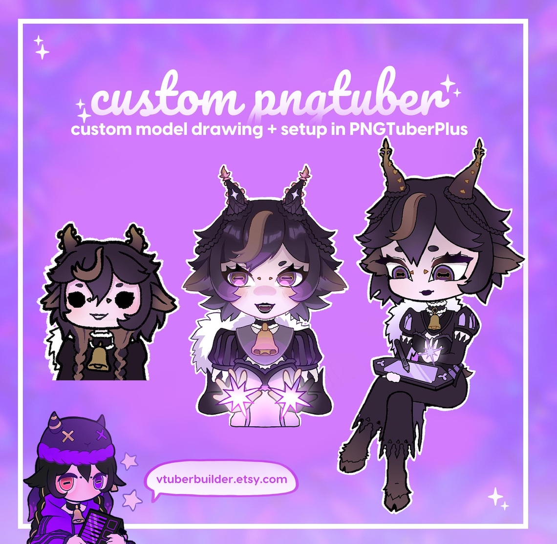 CUSTOM PNGTUBER Art + Setup in Pngtuberplus - Made to Order - Anime ...