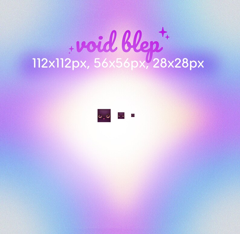 VOID CAT EMOTE Blep Mlem Black Cat / Discord & Twitch Emoji Png 112x112 ...