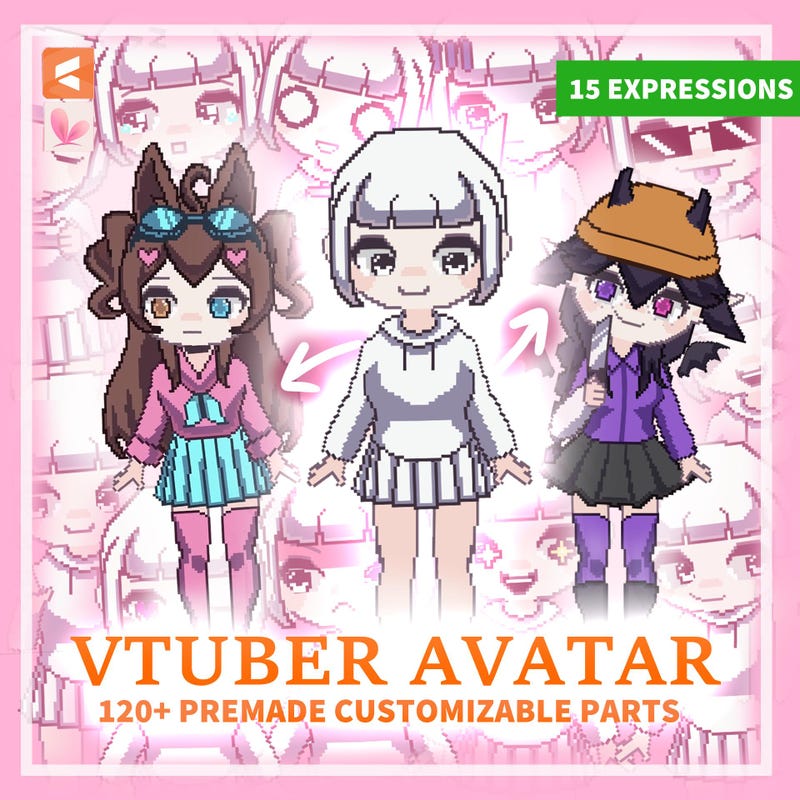Premade Vtuber Mascot - Etsy