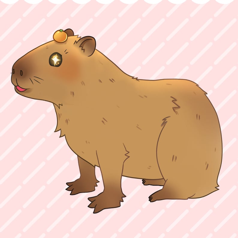 CAPYBARA VTUBER in Changeable POOL - Cute Meme Animal Avatar Live2d ...