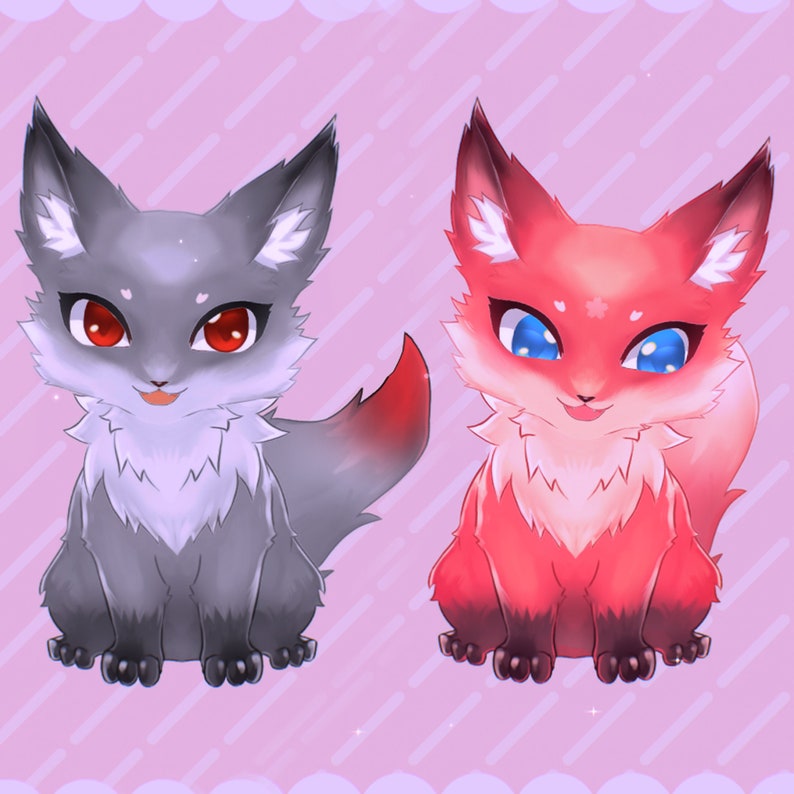 CUSTOMIZABLE FOX VTUBER Animal Mascot Avatar Fully Rigged Chibi Animal ...