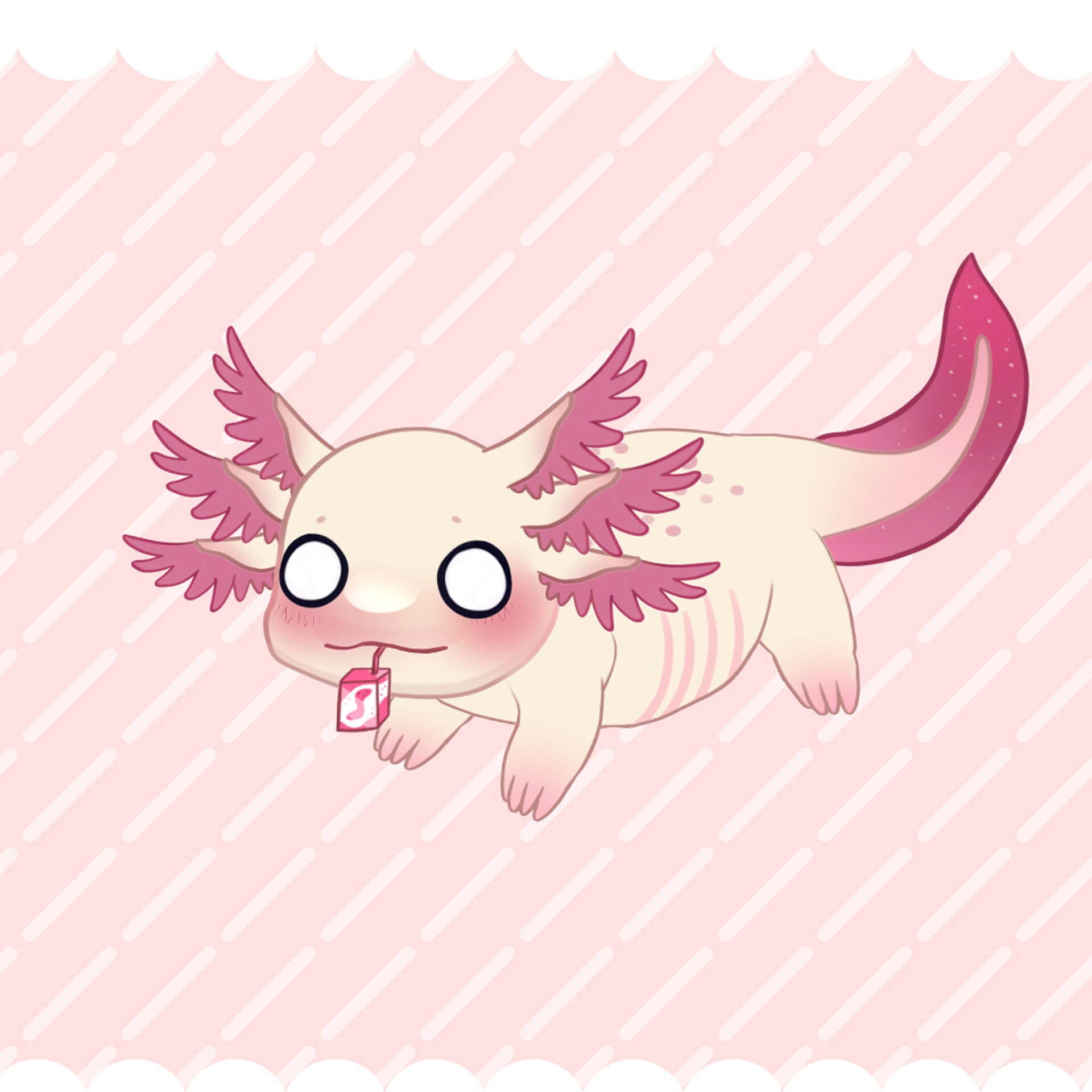 CUSTOMIZABLE AXOLOTL VTUBER Mascot Avatar - With Expressions - Rigged ...