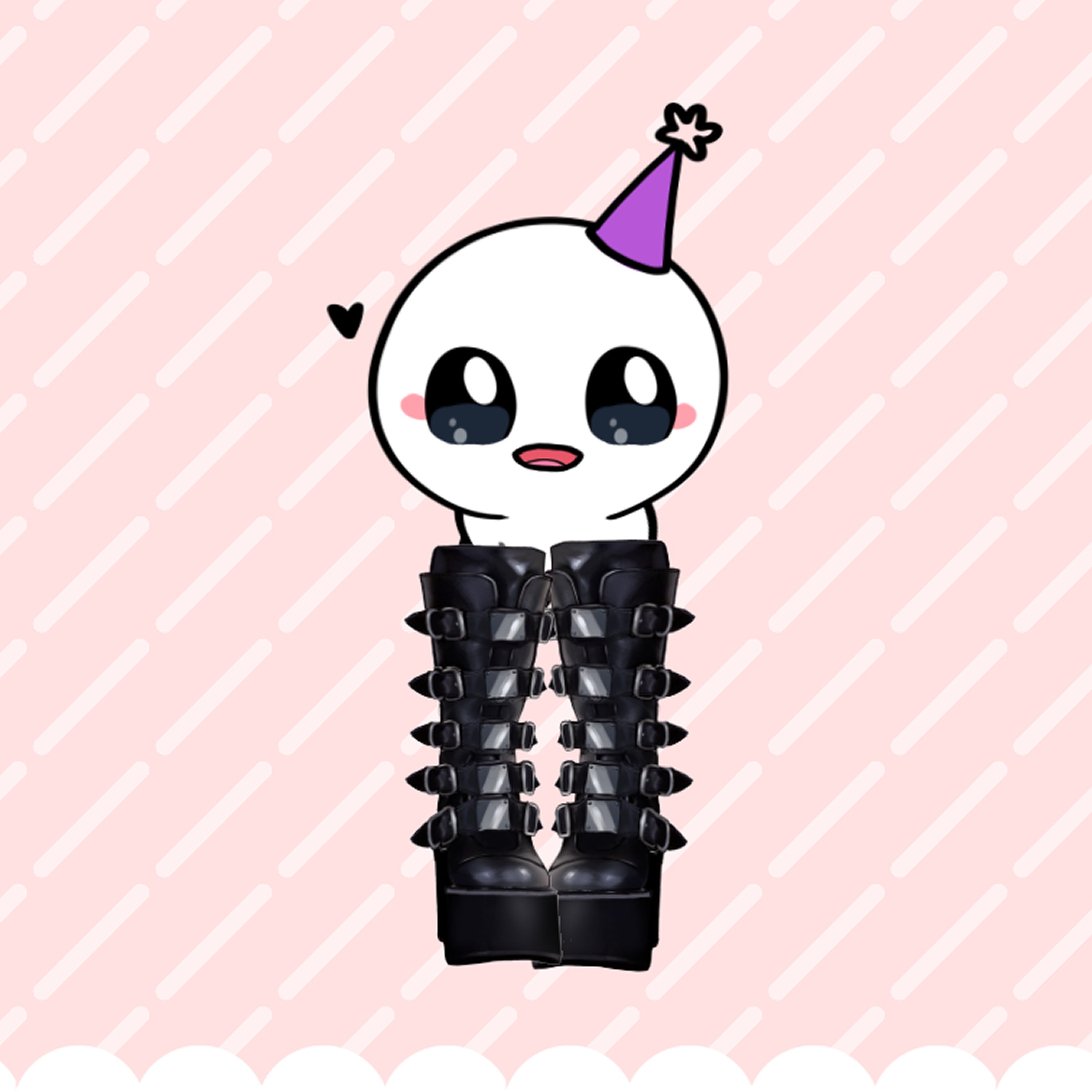 Goth Shoes Vtuber Asset for Streaming - Chibi Pngtuber Funny Meme ...