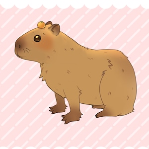 CAPYBARA VTUBER in Changeable POOL - Cute Meme Animal Avatar Live2d ...