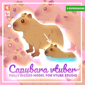 CAPYBARA VTUBER in Changeable POOL - Cute Meme Animal Avatar Live2d ...