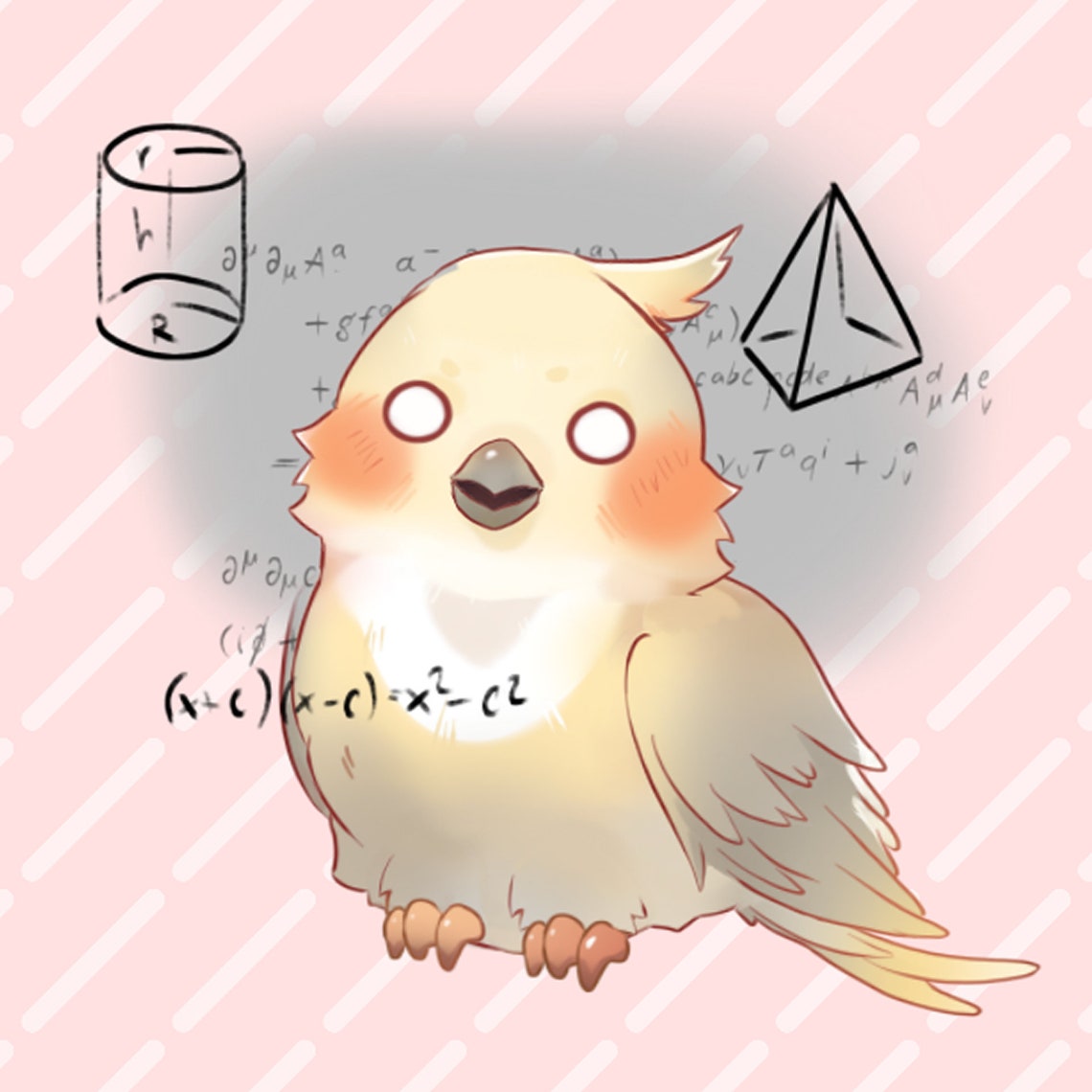 Cute Bird Cockatiel Vtuber Mascot Avatar - Rigged Chibi Animal Live2d ...
