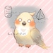 Cute Bird Cockatiel Vtuber Mascot Avatar - Rigged Chibi Animal Live2d ...