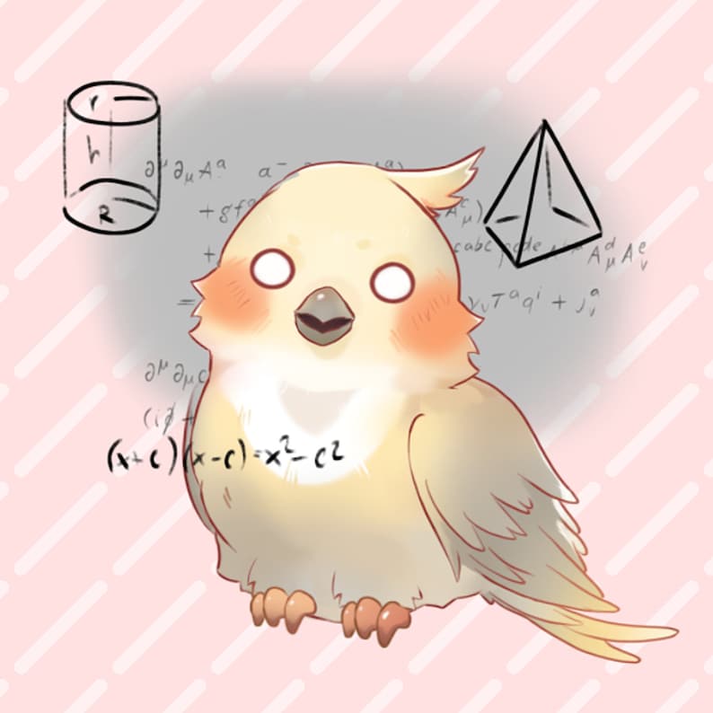Cute Bird Cockatiel Vtuber Mascot Avatar - Rigged Chibi Animal Live2d ...