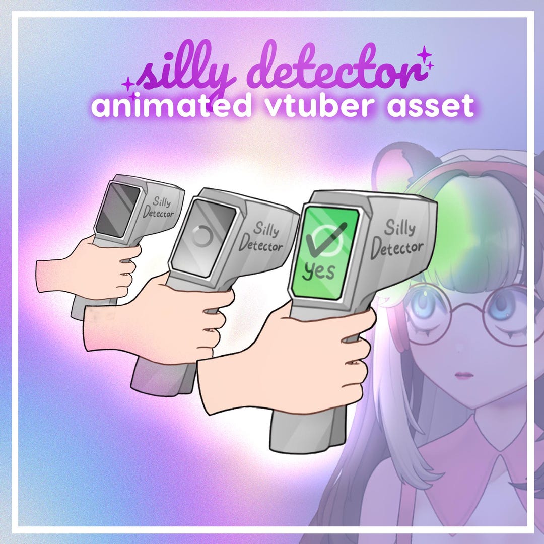 SILLY DETECTOR Animated Asset for Vtubers - Vtube Studio Ready Item ...