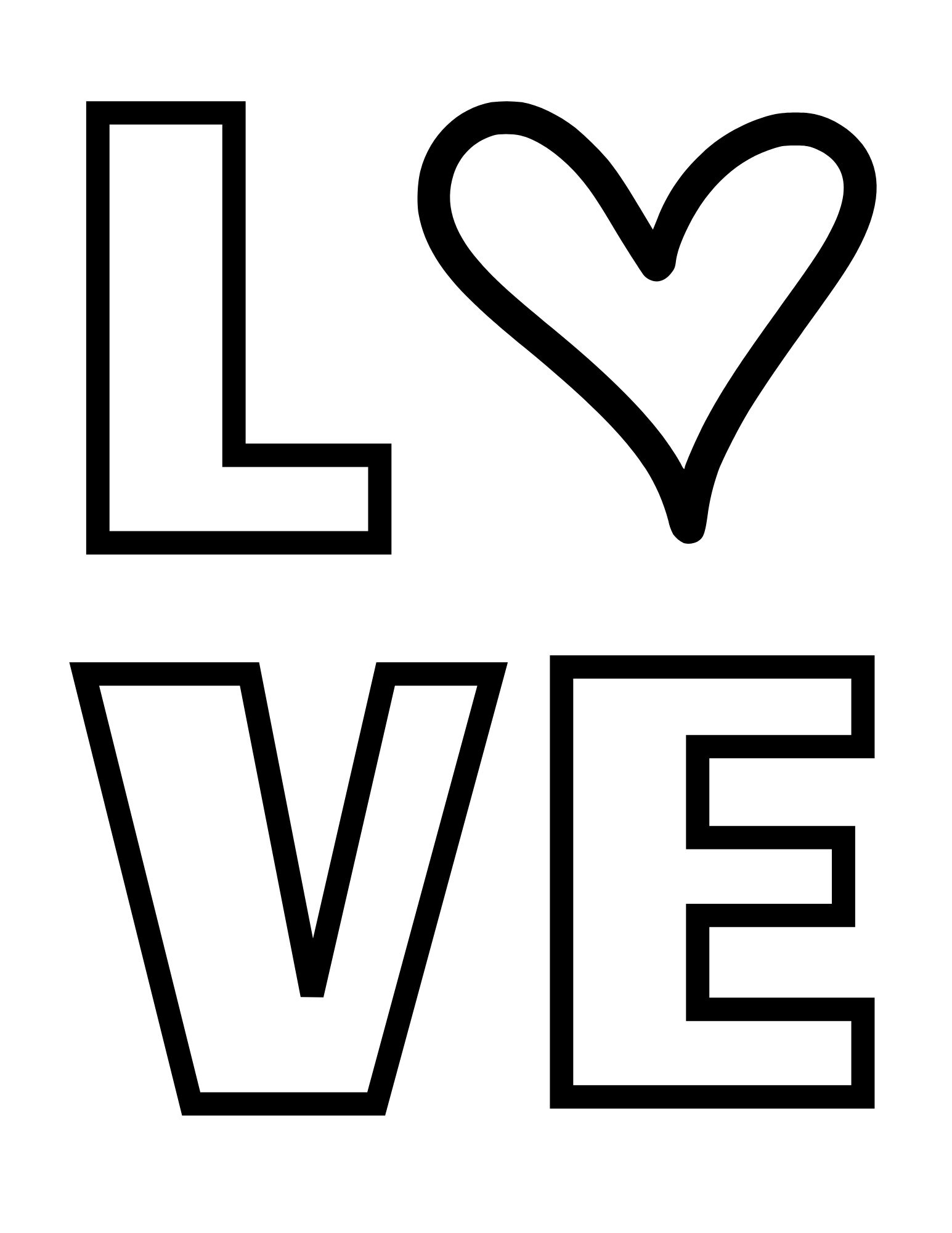 10 Valentine's Day Coloring Page Set - Instant Download -kids Activity ...