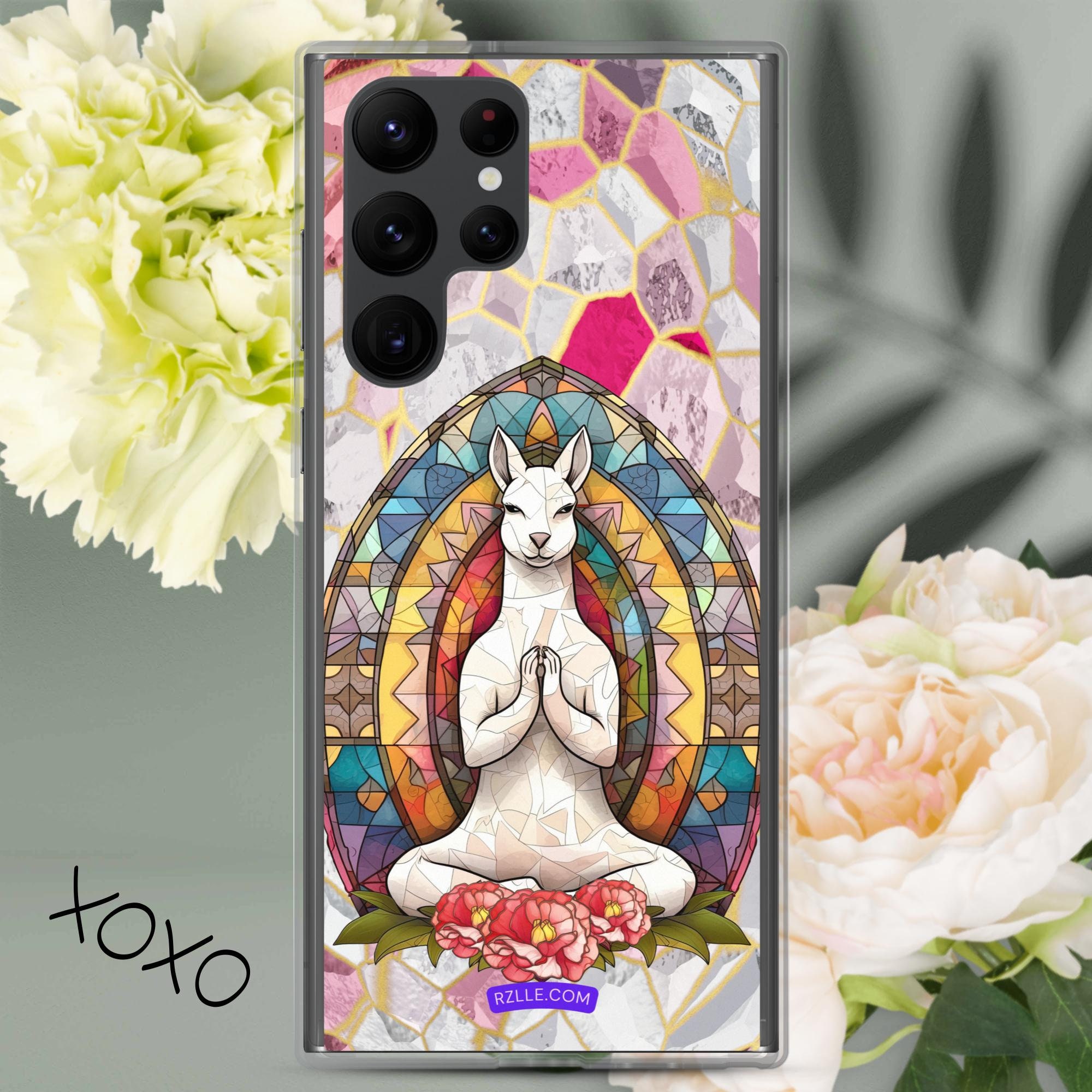 Samsung® Galaxy Phone Case Kangaroo, Handmade Clear Phone Case for ...