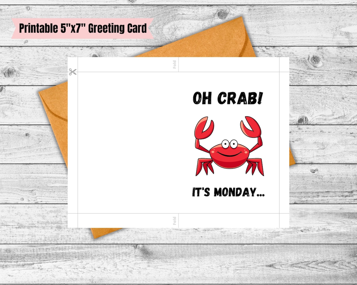 Funny Printable Greeting Card, Funny Greeting Card, Greeting Card ...