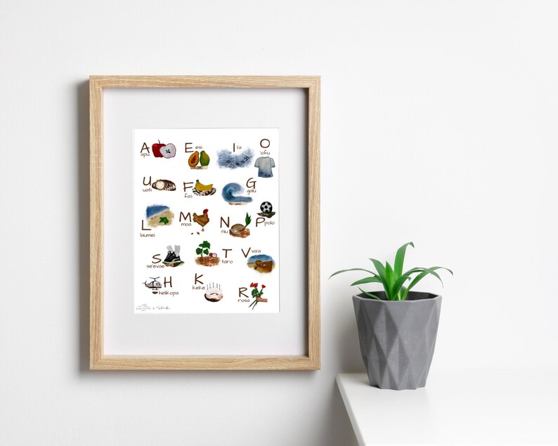 Faitau Pi: the Samoan Alphabet Poster (digital Download) - Etsy