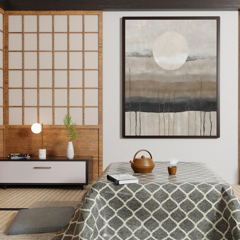Wabi Sabi Wall Art Printable Japandi Art Printable Downloadable Neutral Print Wabi Sabi Digital ...