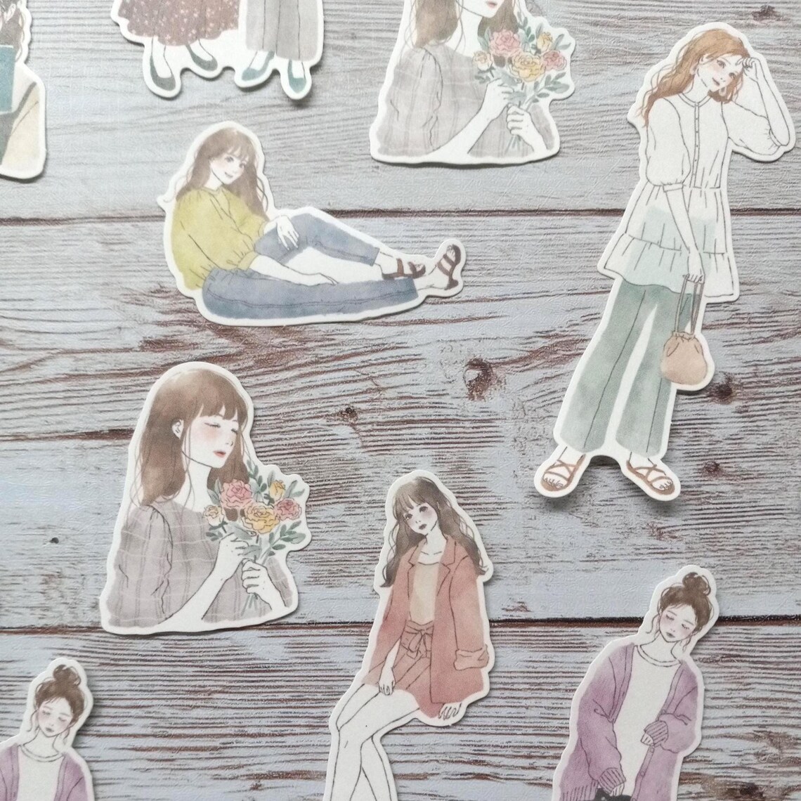 Mind Wave - Flake Stickers - Amie - Trend Girl - Etsy