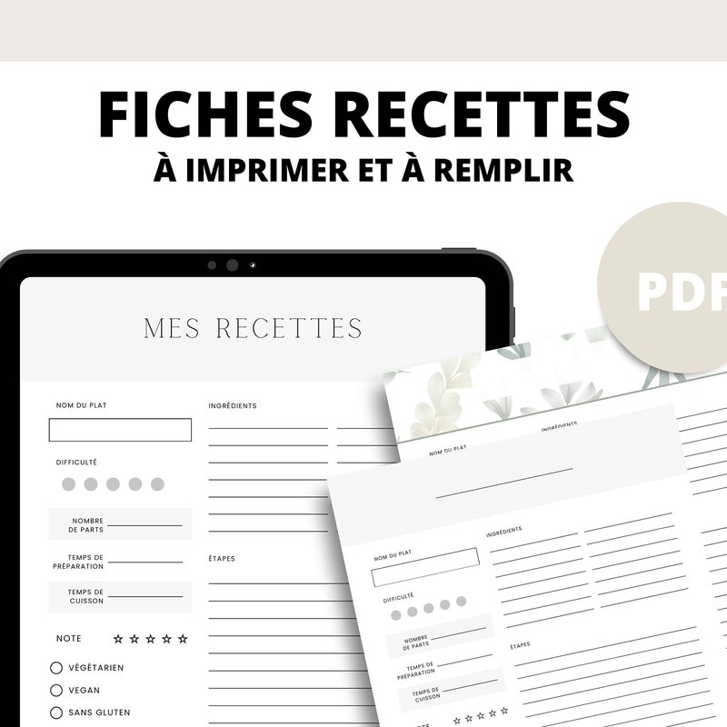 French Recipe - Etsy