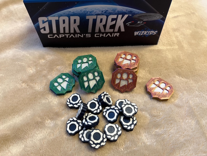 Star Trek: Captain's Chair [set of 69 Token Upgrades] - Etsy