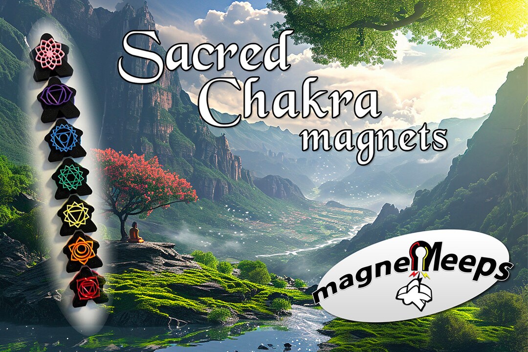 Chakra Meeple Magnets - Etsy