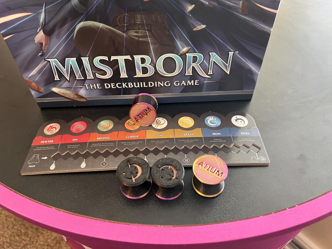 Mistborn Allomancy Tokens (set of 8 ATIUM - Weighted) - Etsy