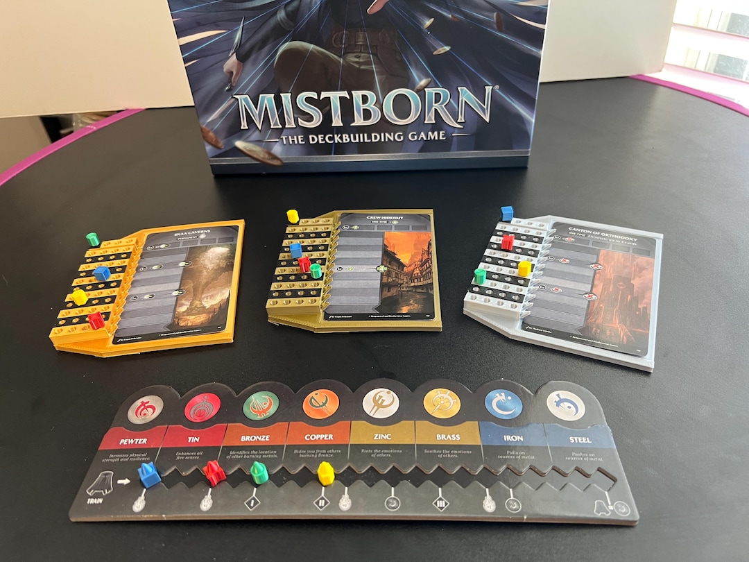 Mistborn Mission Tracking Trays (deck Building Game Upgrade) - Etsy