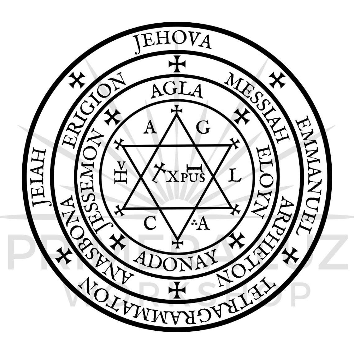 Grand Pentacle of Solomon - Digital - Etsy