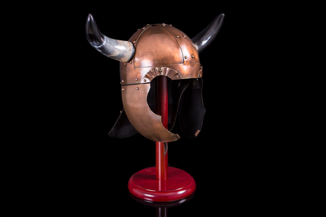 Viking Helmet With Horns by Windlass Steelcrafts - Etsy