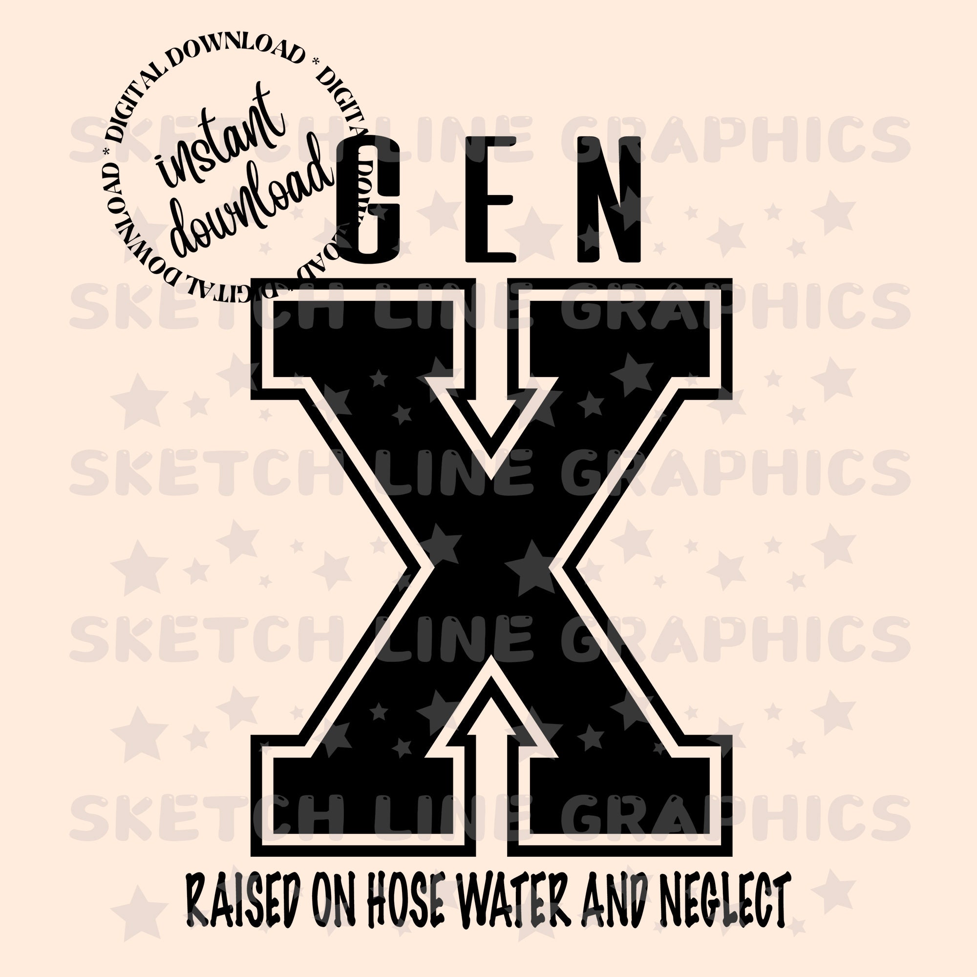 Gen X PNG Svg, Generation X Sublimation Png Digital, Png Svg Digital ...