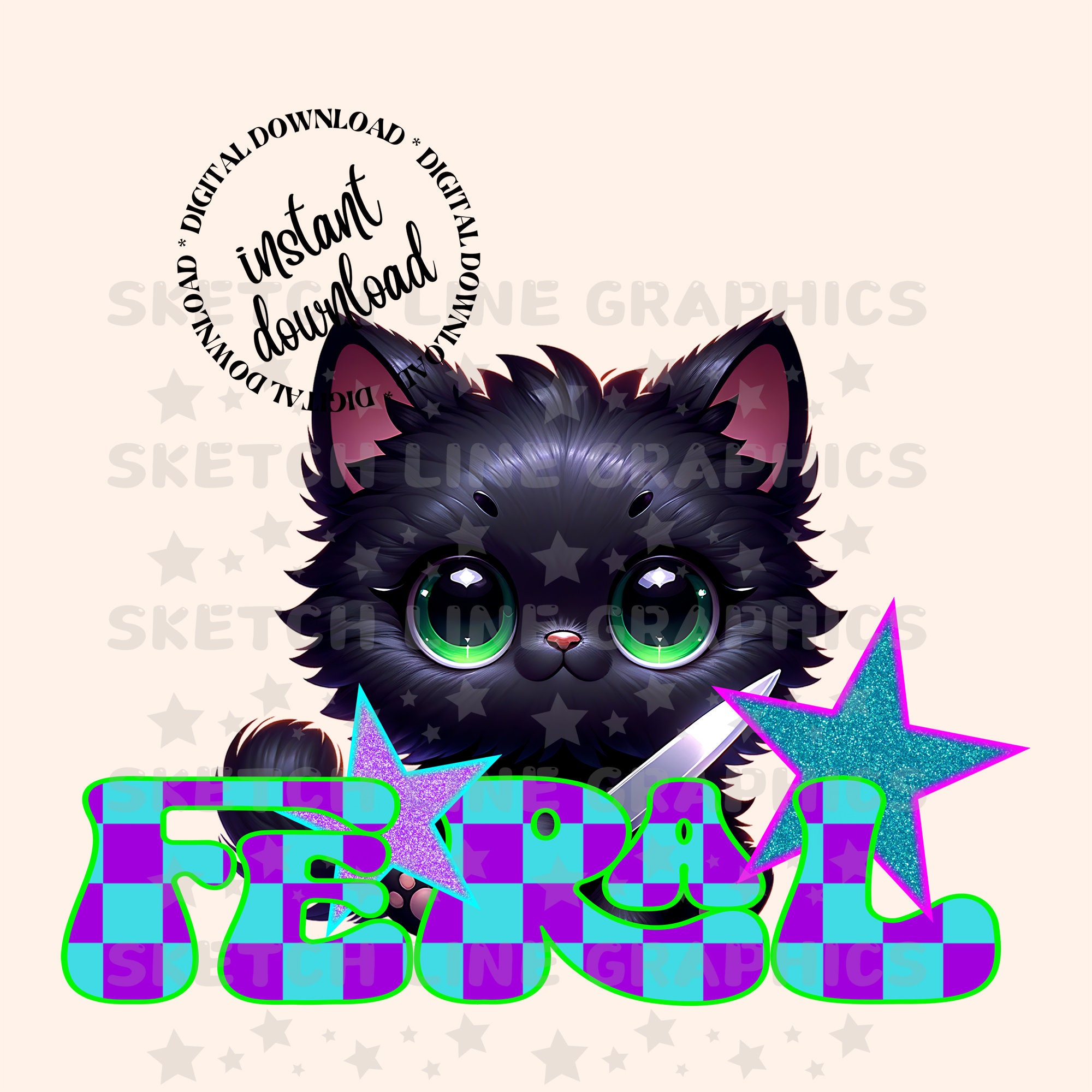 Feral Trucker Hat Faux Patch Png Design, Checkered Trucker Hat Patch ...