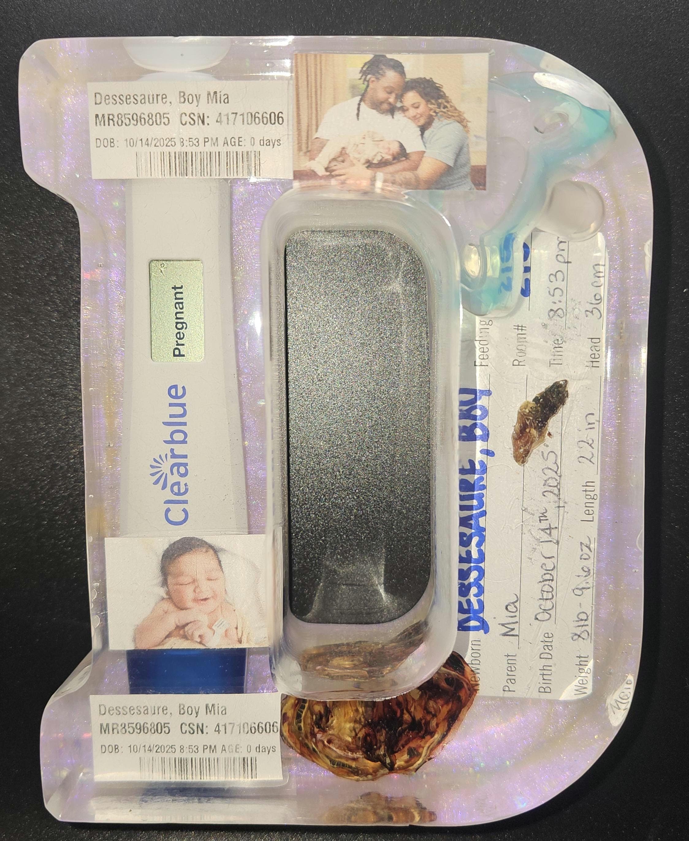 Custom Resin Letter Baby Keepsake With Personalized Options - Pregnancy ...