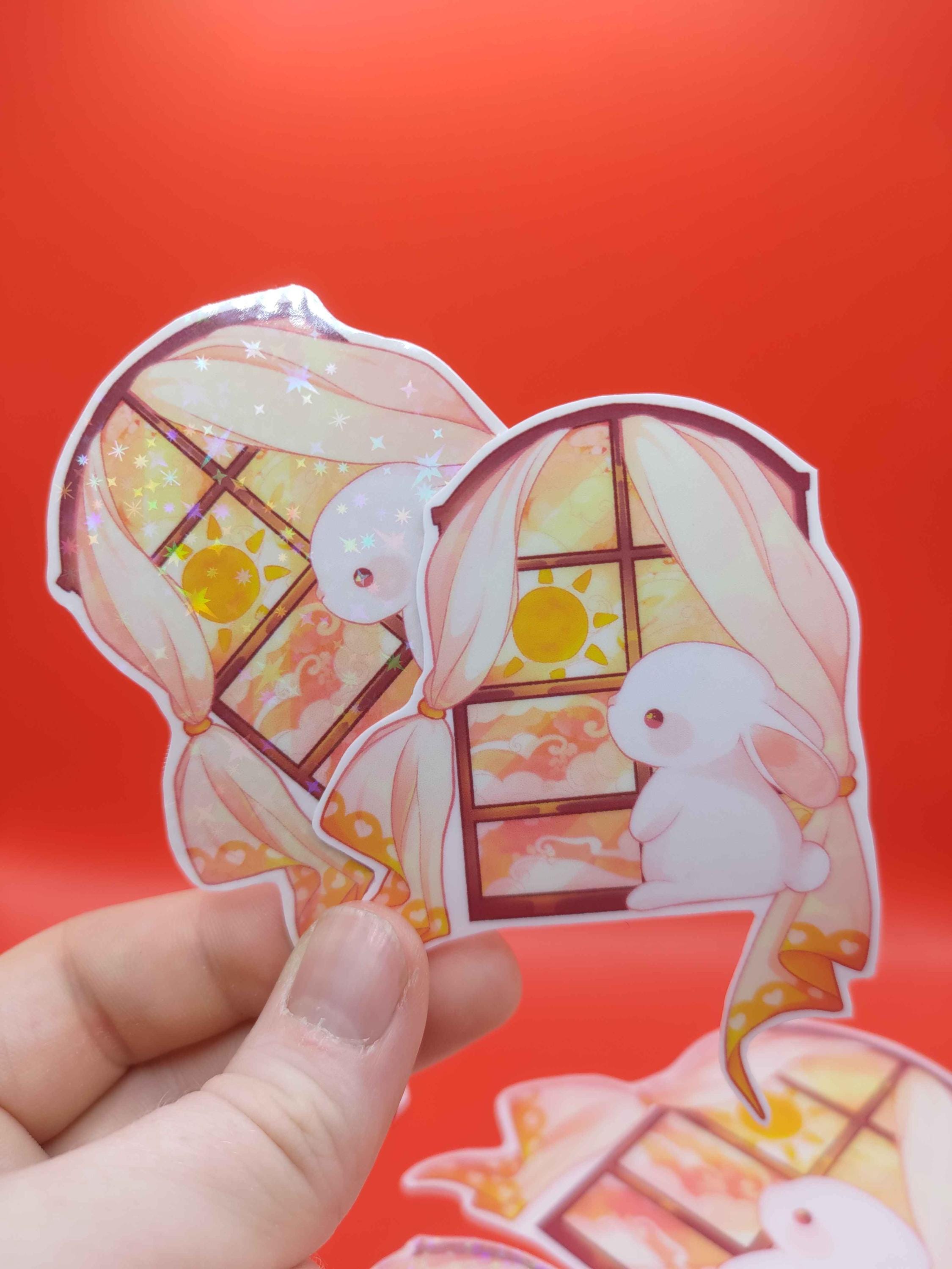 Sun and Moon Bunny Sticker Bundle Matching Long Distance Couple Cute ...