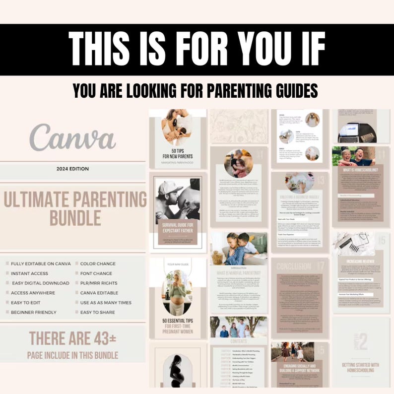 Ultimate Parenting Bundle | Printable Resources for New Parents ...