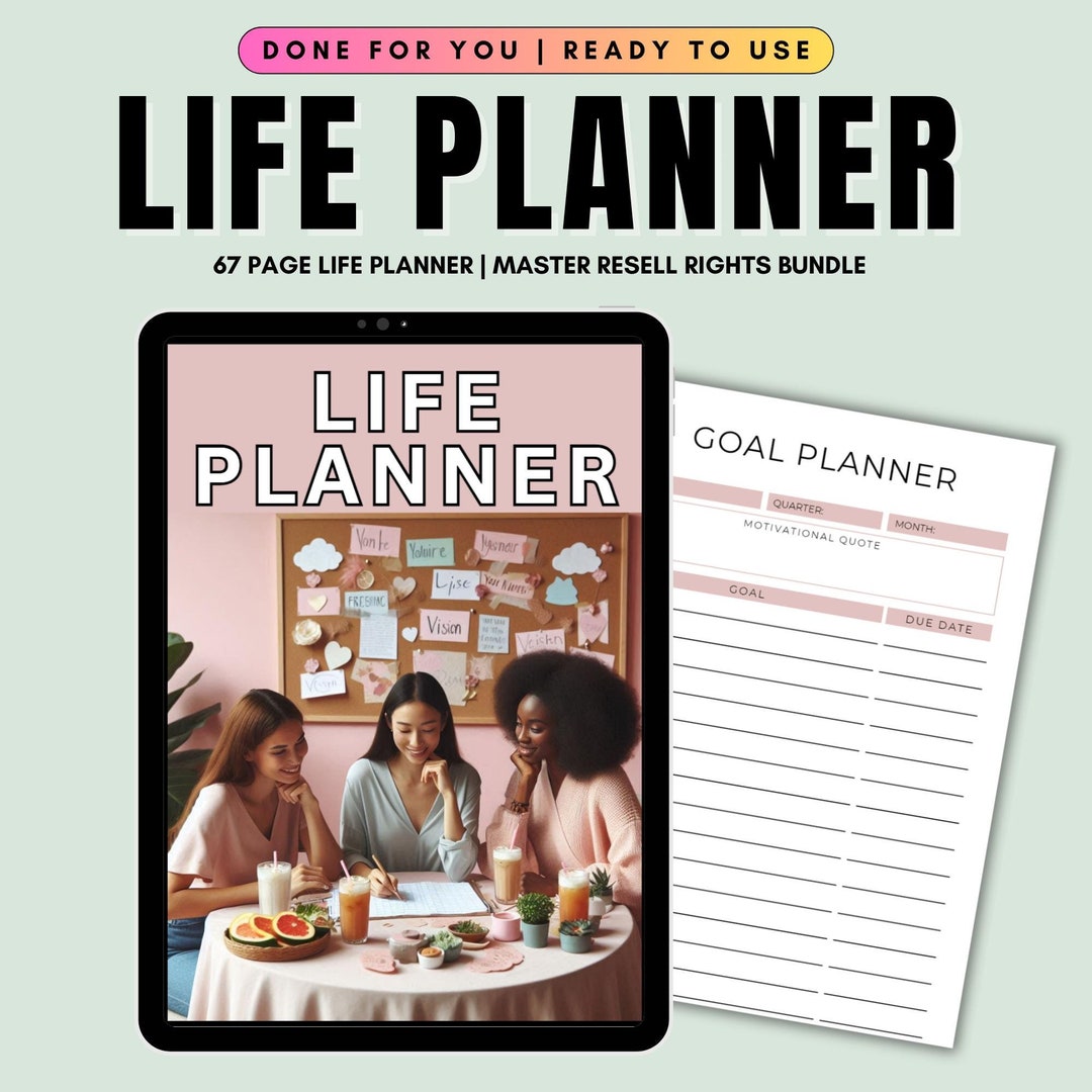 Editable Life Planner | Printable, Digital PDF | Home Management | All ...