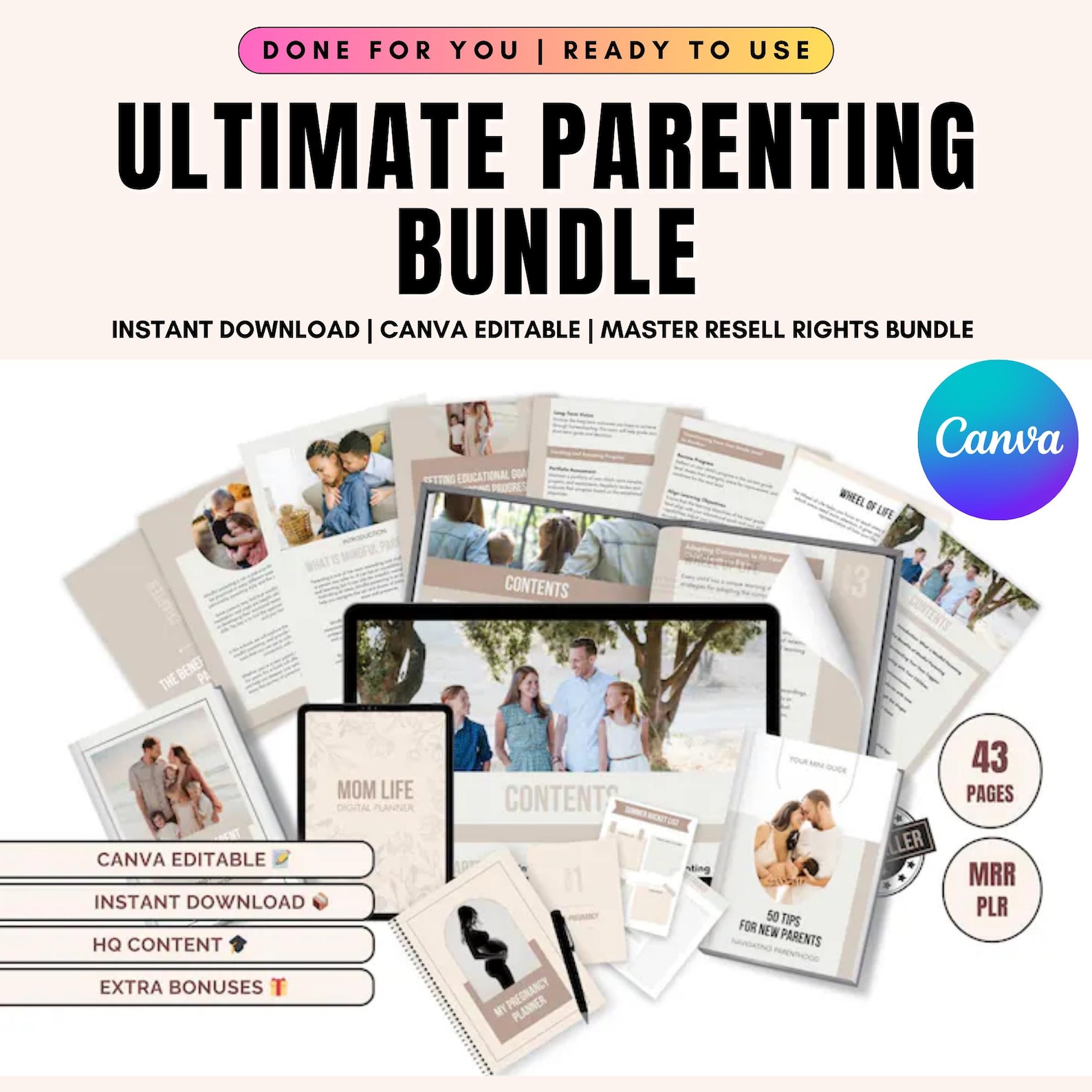 Parenting Bundle: Toddler Activities, Child Development Guides (PLR MRR ...