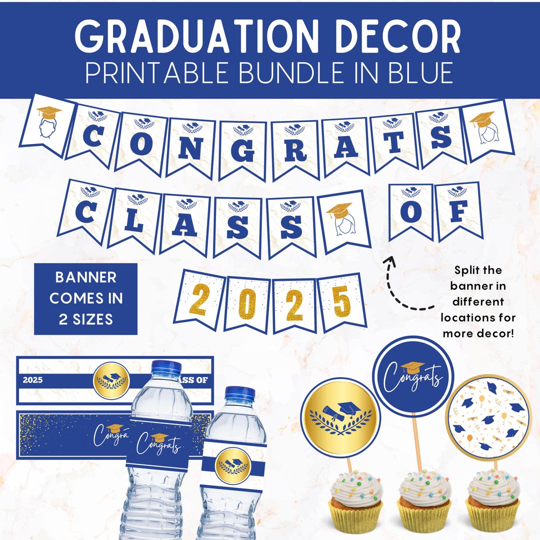 Graduation Printable, Class of 2025, Congrats, Grad Party, Printable ...