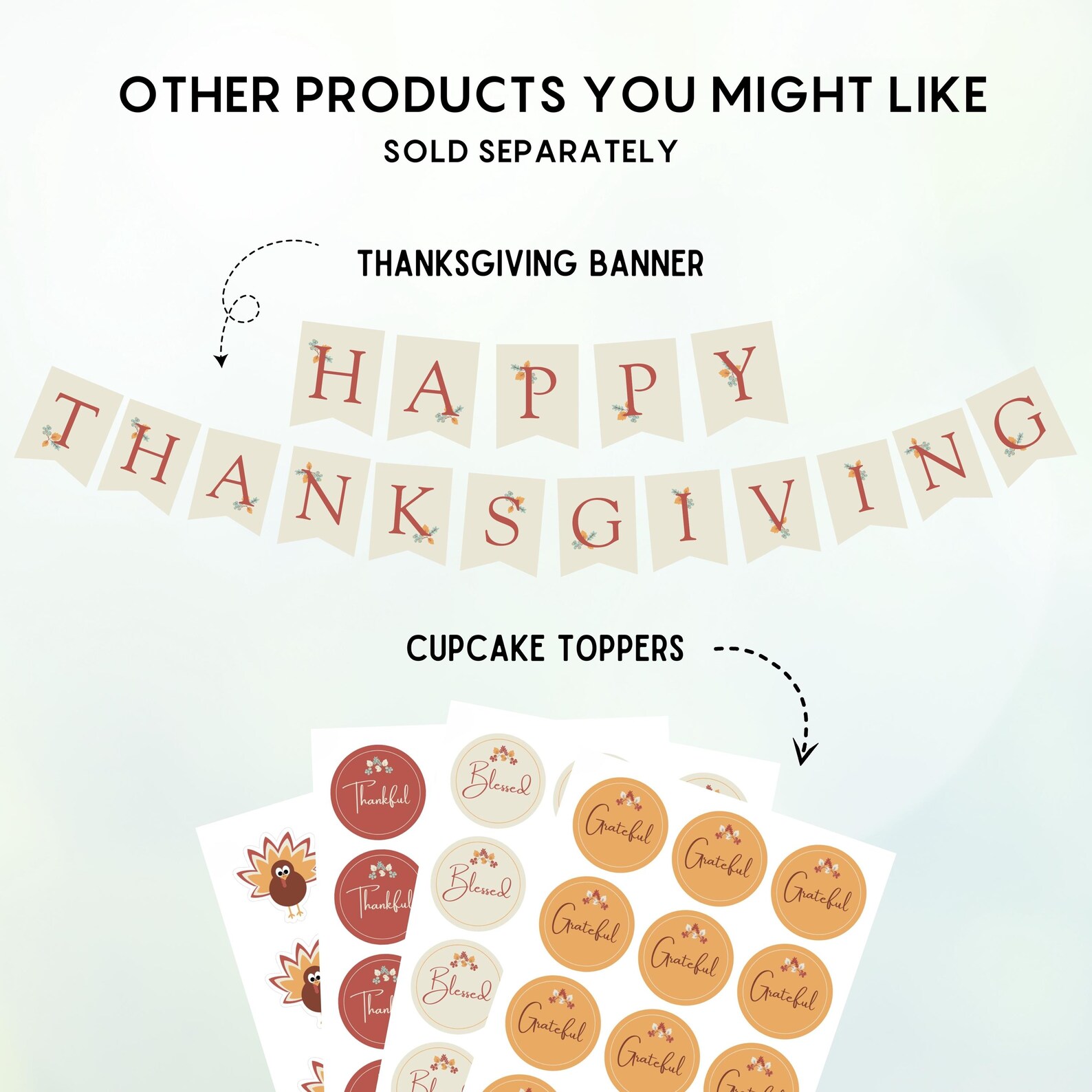 Thanksgiving Water Bottle Labels, Drink Wrapper, Printable Thanksgiving ...