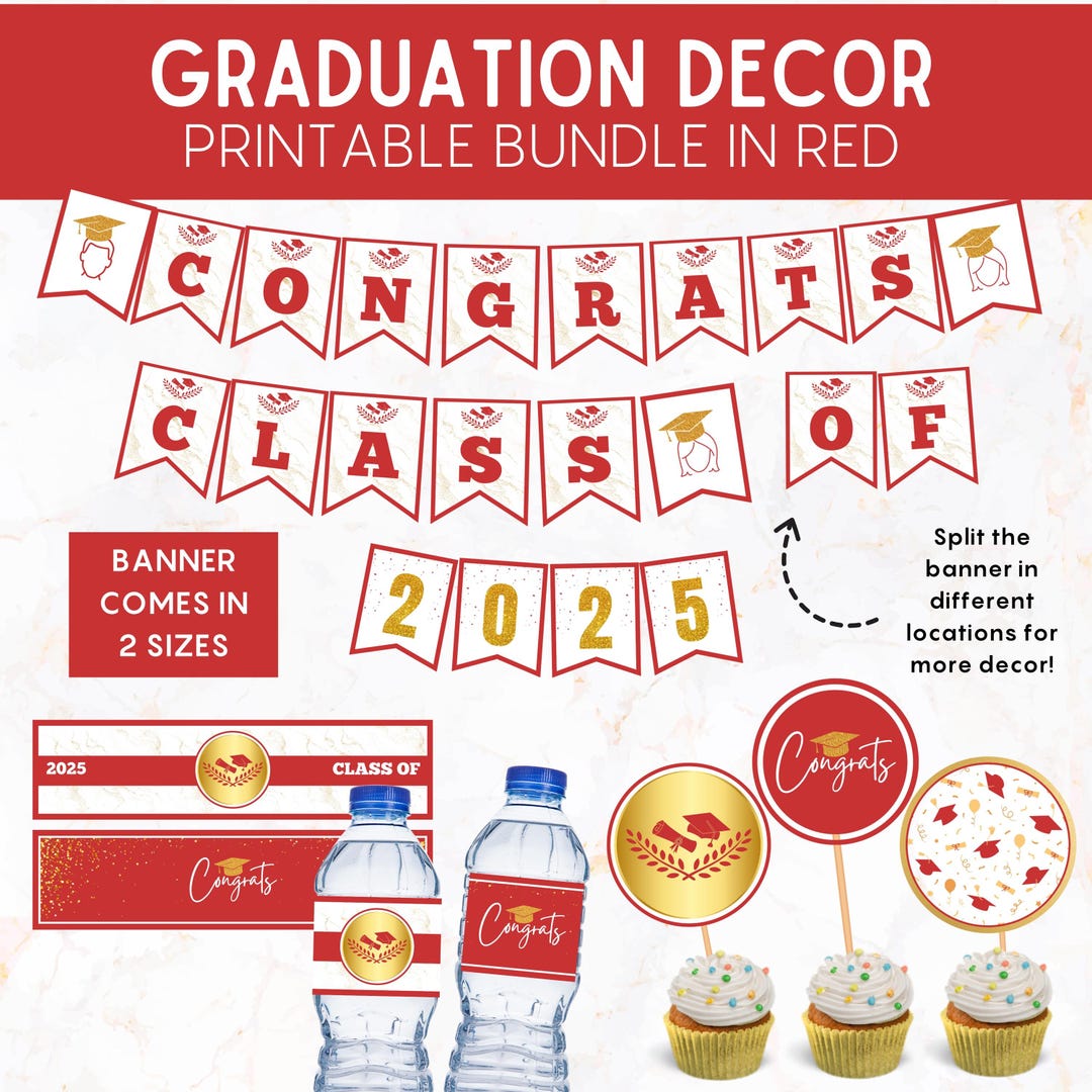 Graduation Printable, Class of 2025, Congrats, Grad Party, Printable ...