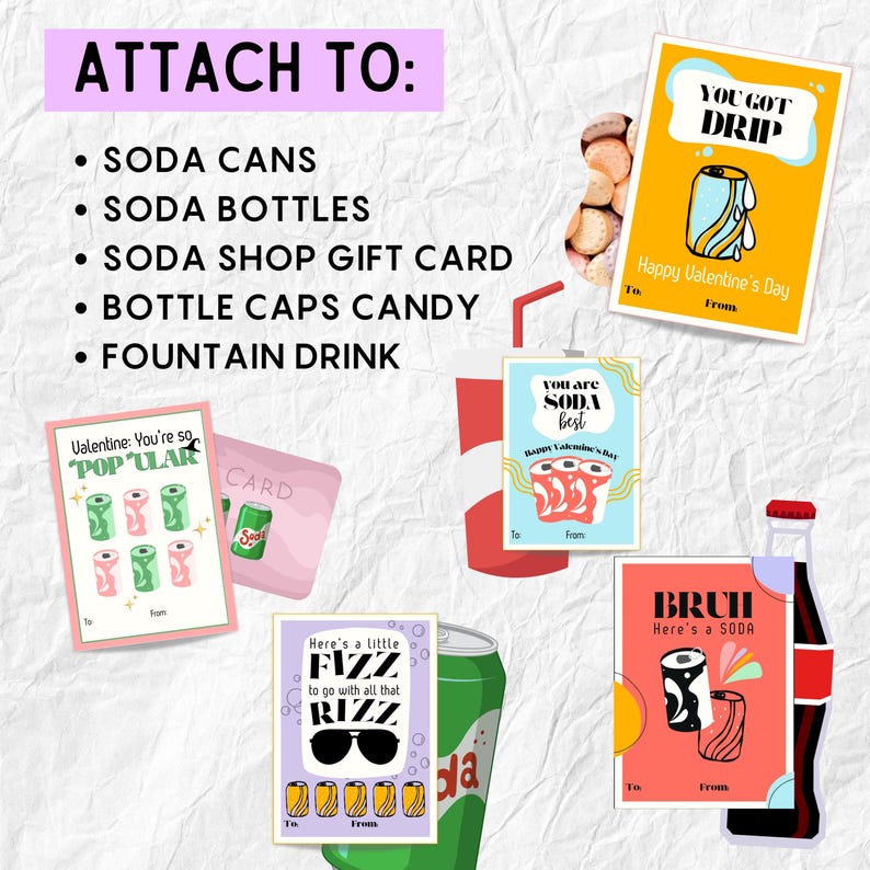 You Got Drip Valentine, Soda Pop Valentine, Funny Slang Valentines ...