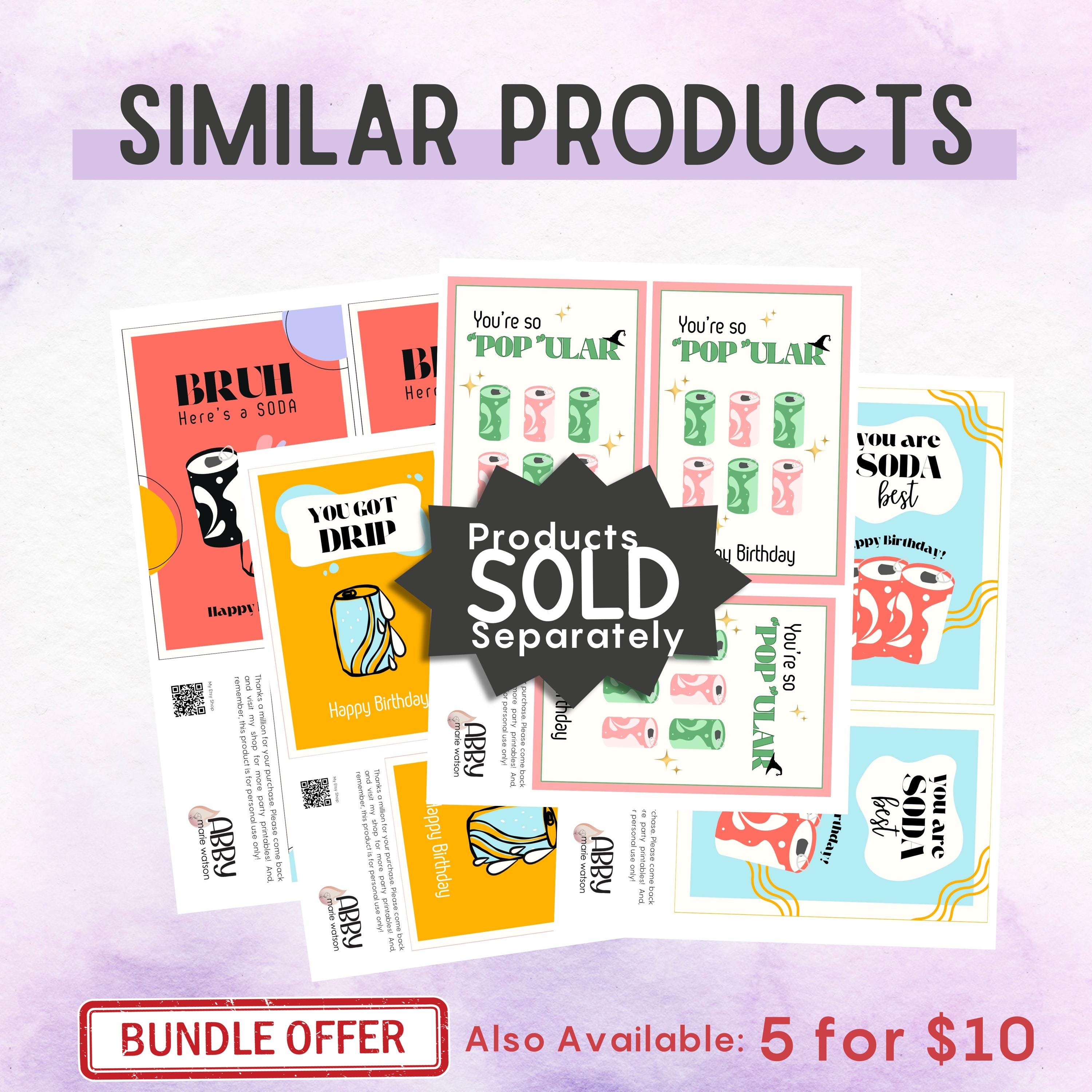 Funny 'rizz & Fizz' Soda Birthday Card (printable) - Etsy