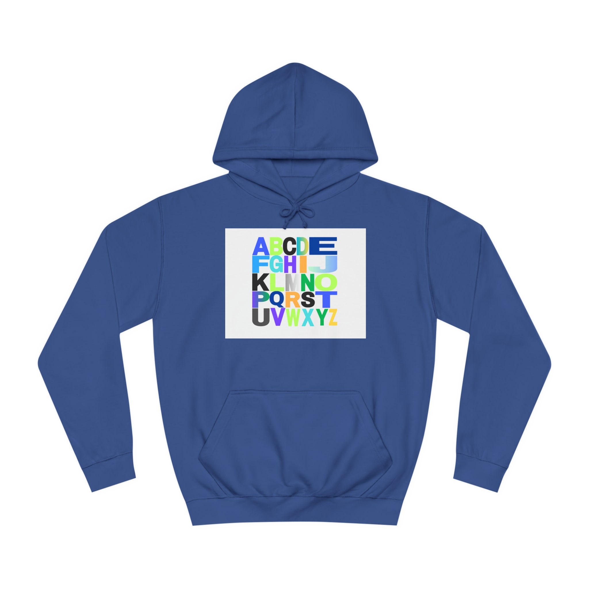 Alphabet Hoodie, Cute Alphabet Learning Hoodie, Learning Hoodie, Cute ...