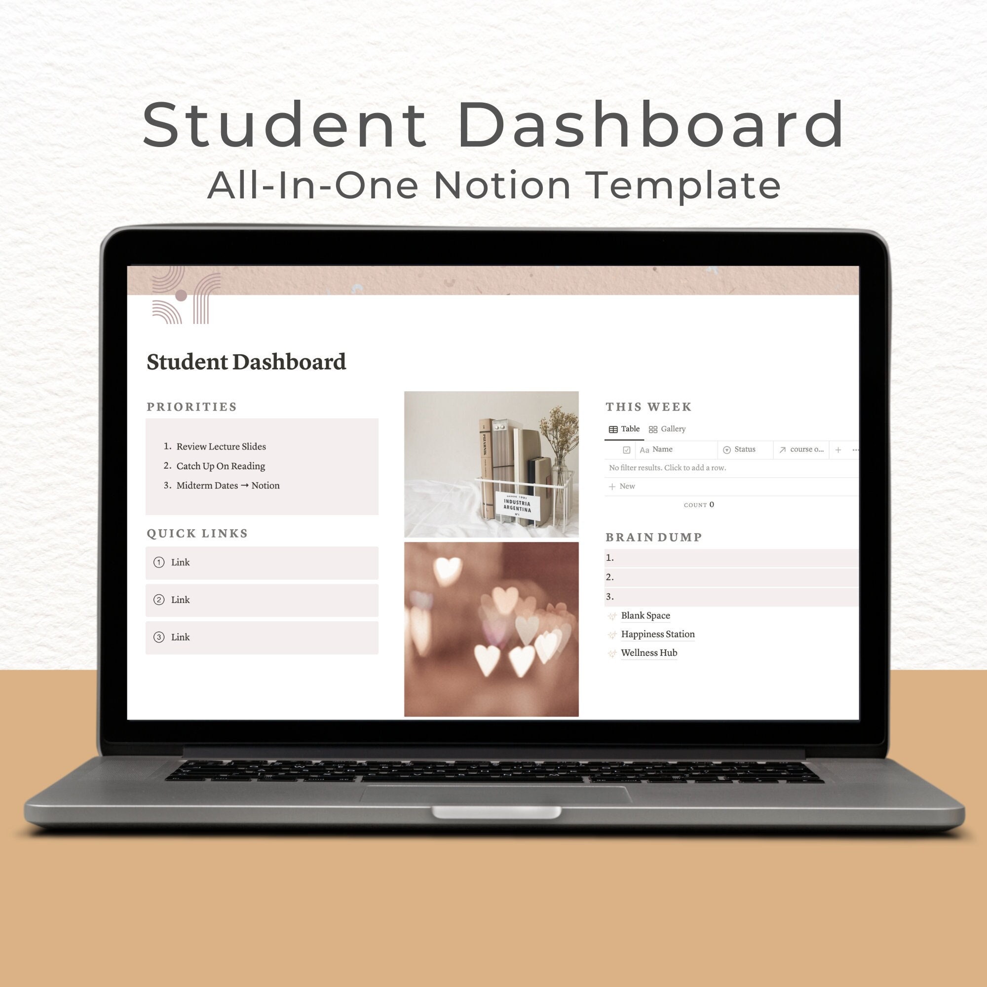 Notion Student Dashboard - Etsy