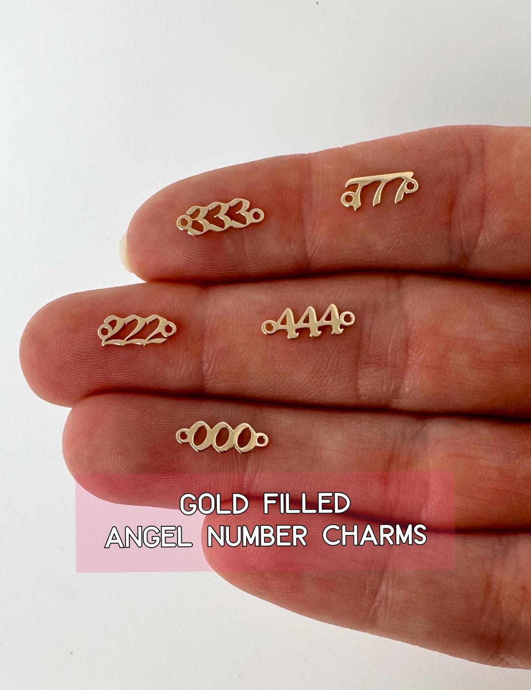 Angel Number Connector Charm: 14k Gold Filled - Etsy