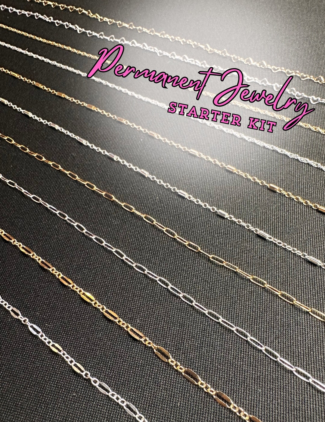 Starter Pack Permanent Jewelry Chain: 14k Gold Filled and Sterling ...