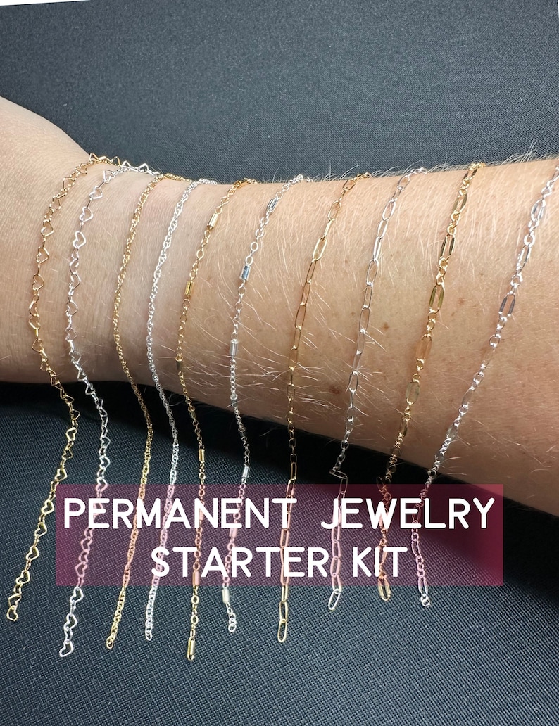 Permanent Jewelry Starter Kit: 14k Gold Filled And/or Sterling Silver ...