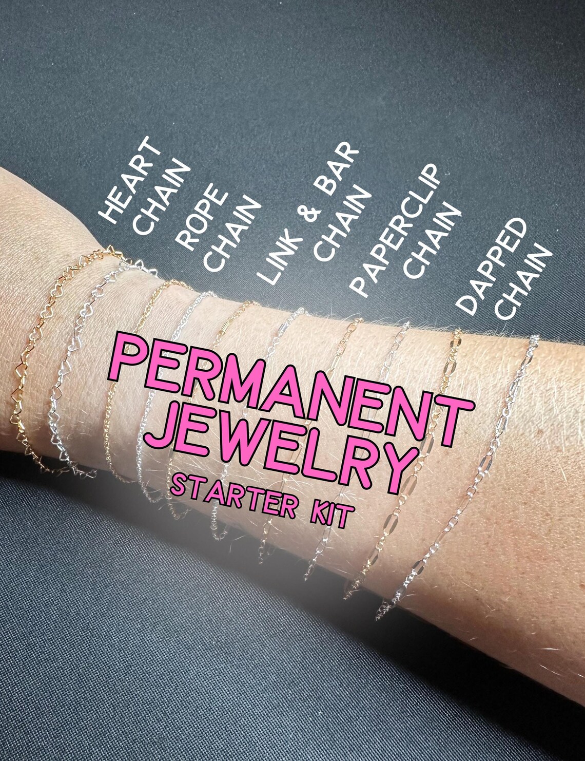 Permanent Jewelry Starter Kit: 14k Gold Filled And/or Sterling Silver ...