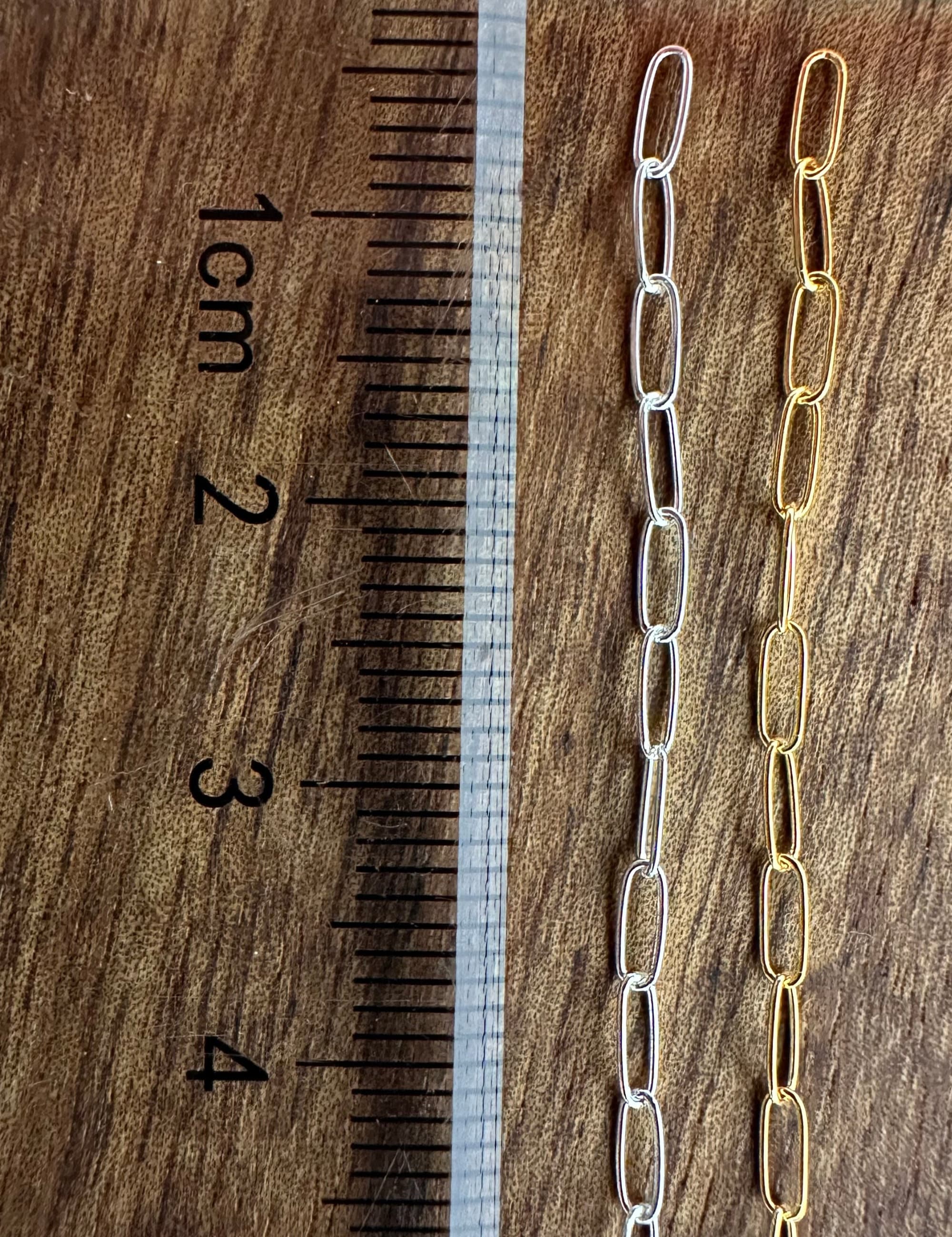 Paperclip Chain Tiny Link: 14k Gold Filled or Sterling Silver - Etsy