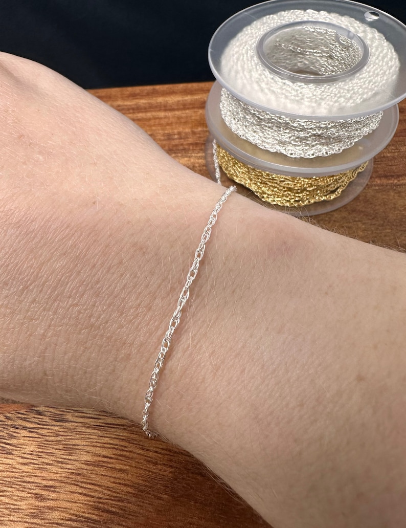 Rope Chain: 14k Gold Filled and Sterling Silver 1.4mm - Etsy