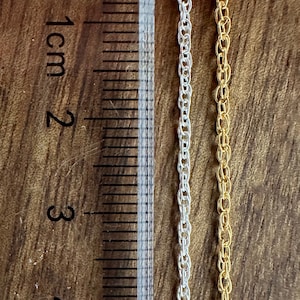 Rope Chain Gold Filled Bulk Chain Permanent Jewelry Chain Sterling ...