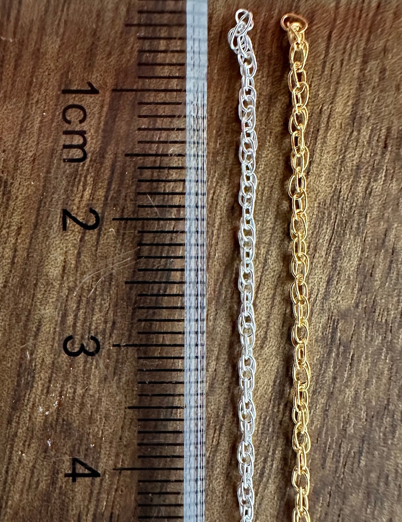 Rope Chain: 14k Gold Filled and Sterling Silver 1.4mm - Etsy