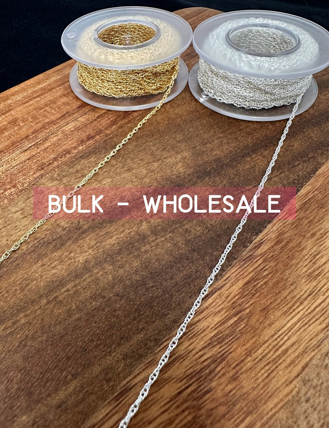 Rope Chain Gold Filled Bulk Chain Permanent Jewelry Chain Sterling ...